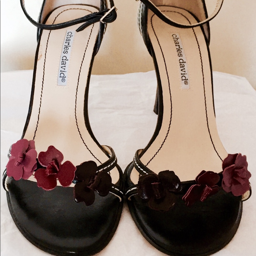 Flower High Heel Sandals. - Gem